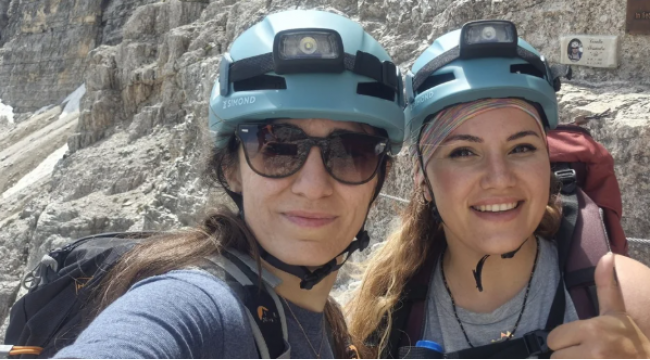 Azərbaycan Alpinizm Federasiyasının üzvləri Dolomit dağlarında Monte ...