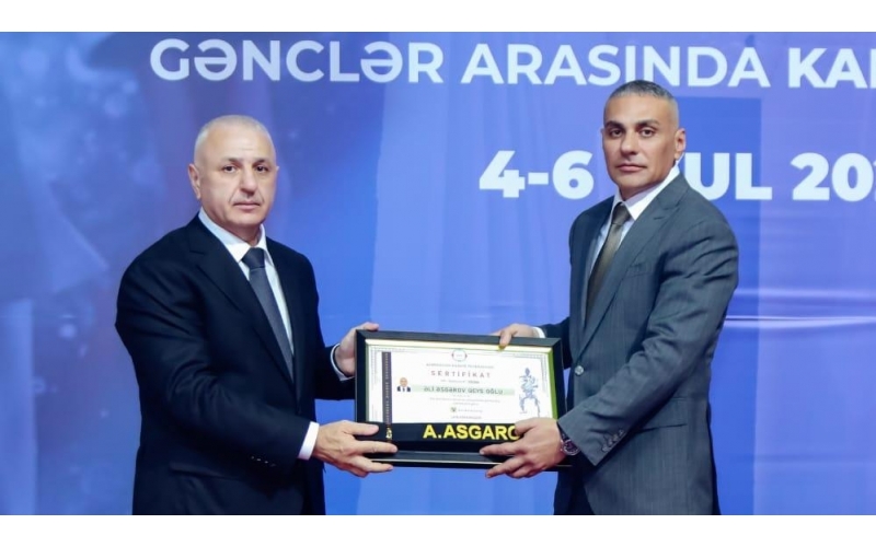 Arpaçay İdman Birliyinin prezidenti Əli Əsgərov V Dan qara kəmər ...