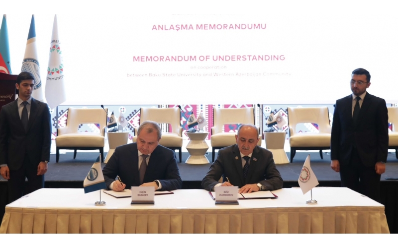 BDU və Qərbi Azərbaycan İcması arasında əməkdaşlıq haqqında memorandum ...
